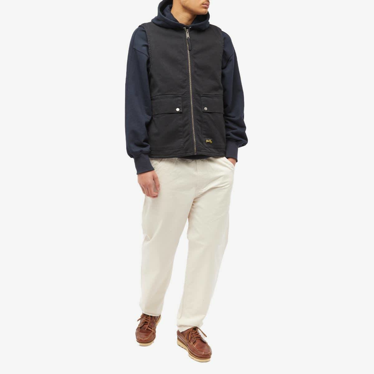 Stan Ray Men's Works Vest in Black Duck Stan Ray