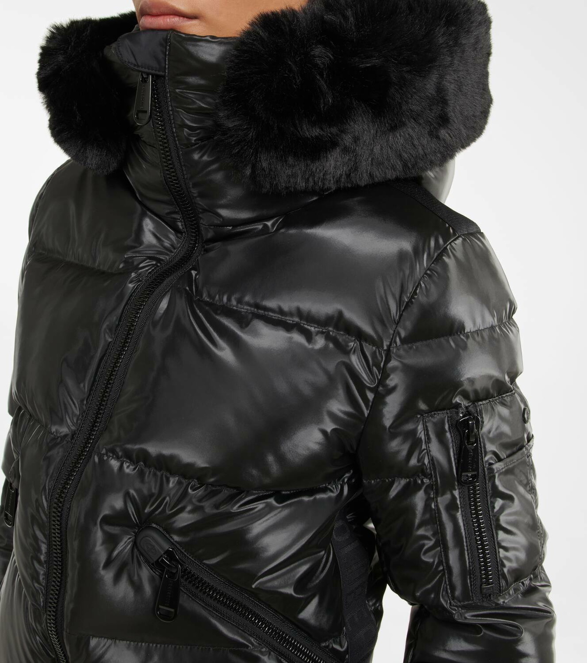 Goldbergh Stark faux fur-trimmed puffer jacket Goldbergh