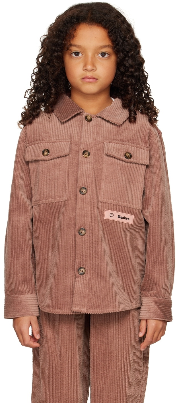 Wynken Kids Pink Corduroy Shirt Wynken