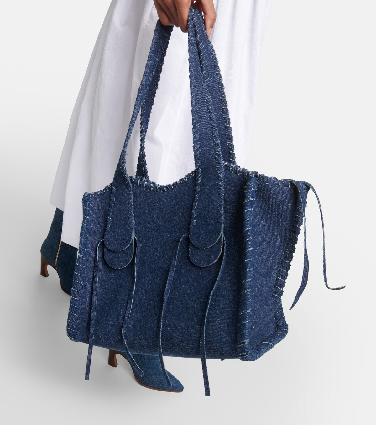 Chloé Mony Medium denim tote bag Chloe