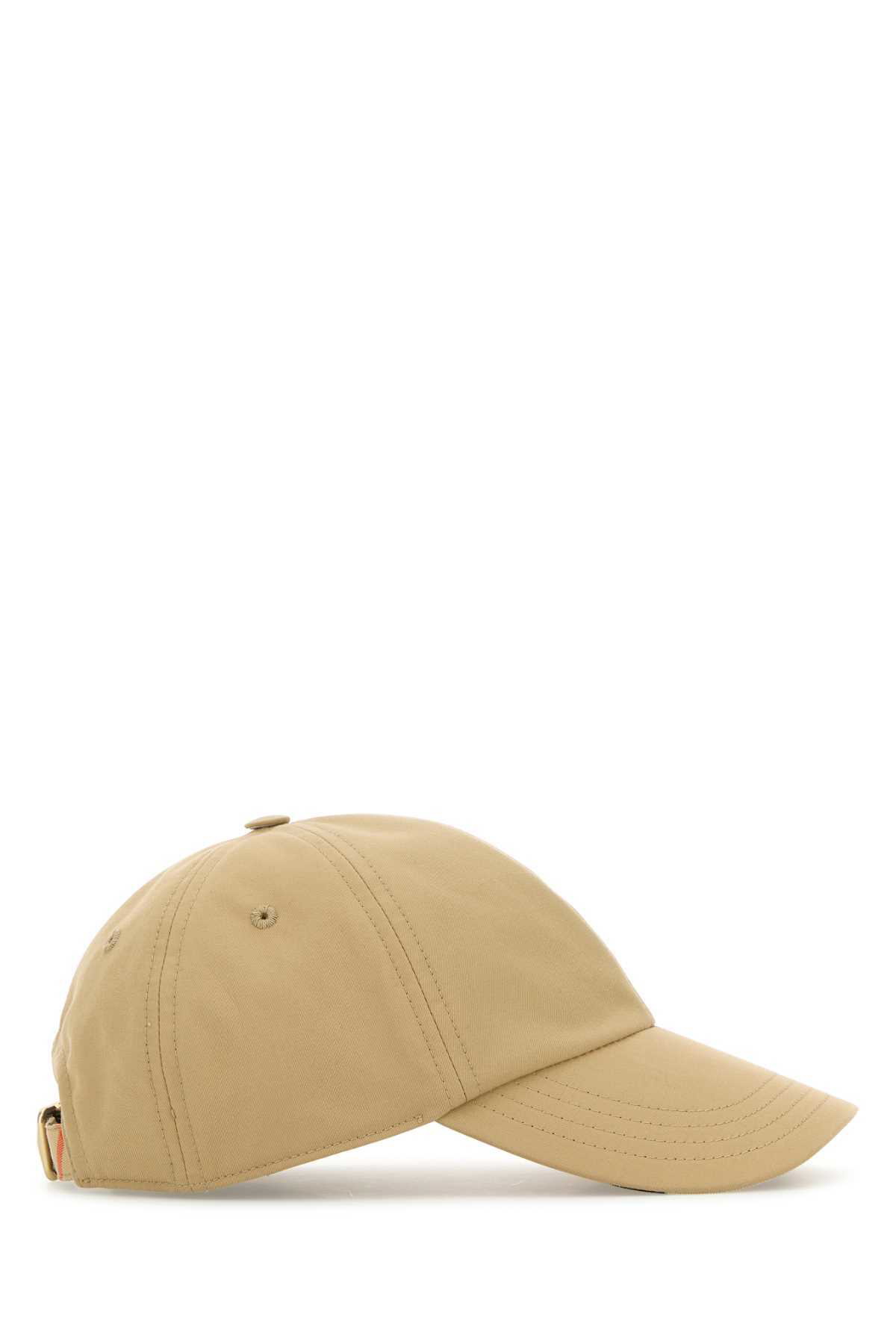 Burberry Beige Cotton Baseball Cap Burberry