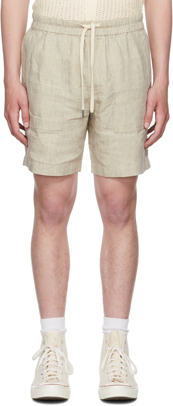 Vince Beige Linen Shorts Vince