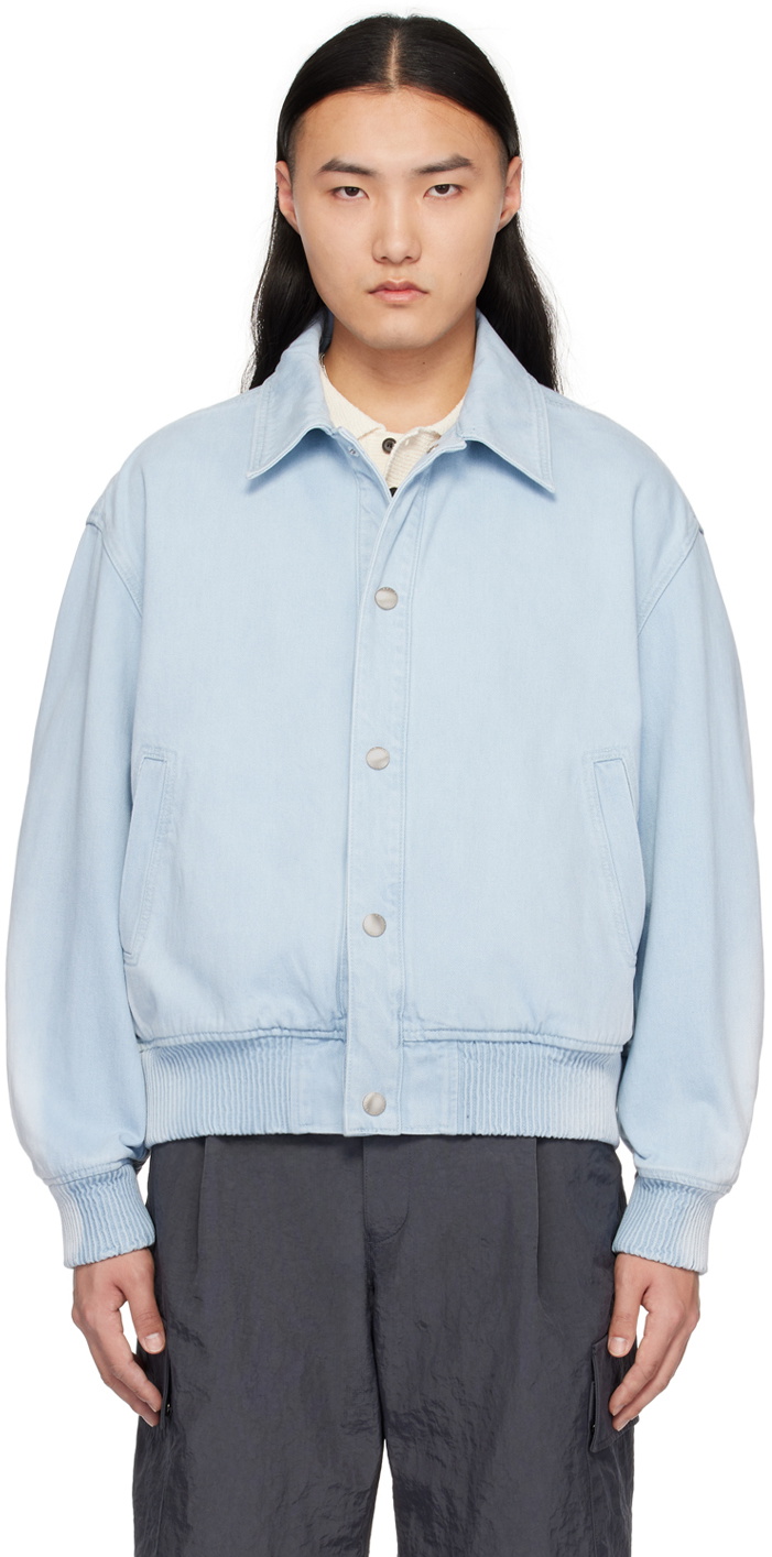 Solid Homme Blue Washed Denim Jacket Solid Homme