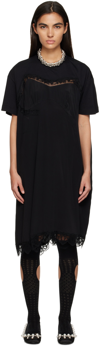Simone Rocha Black Lace Midi Dress Simone Rocha