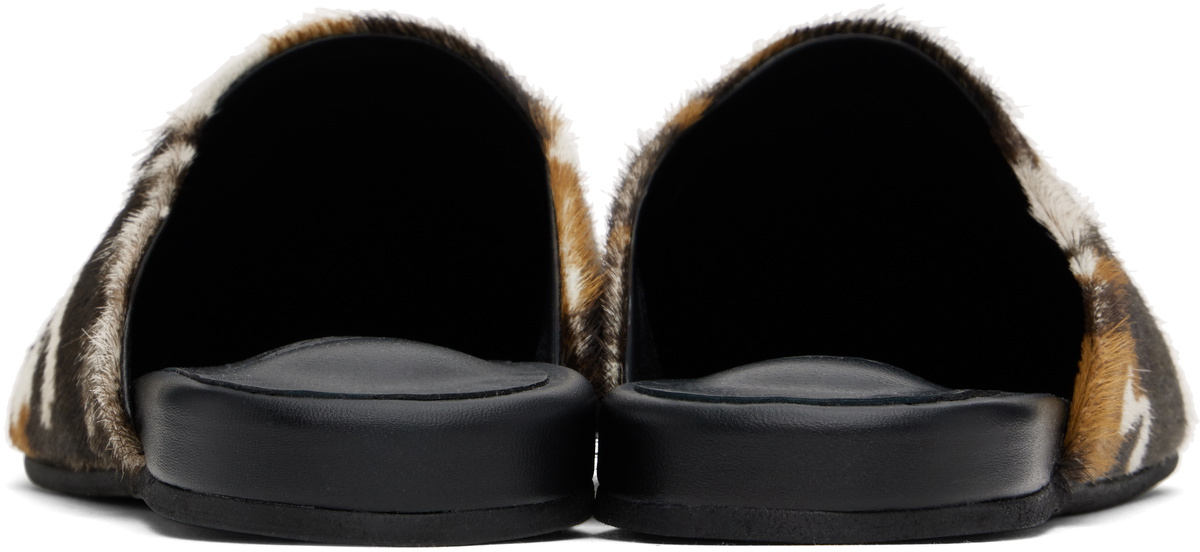 Ancient Greek Sandals Brown & Off-White 'The Slipper' Mules Ancient ...