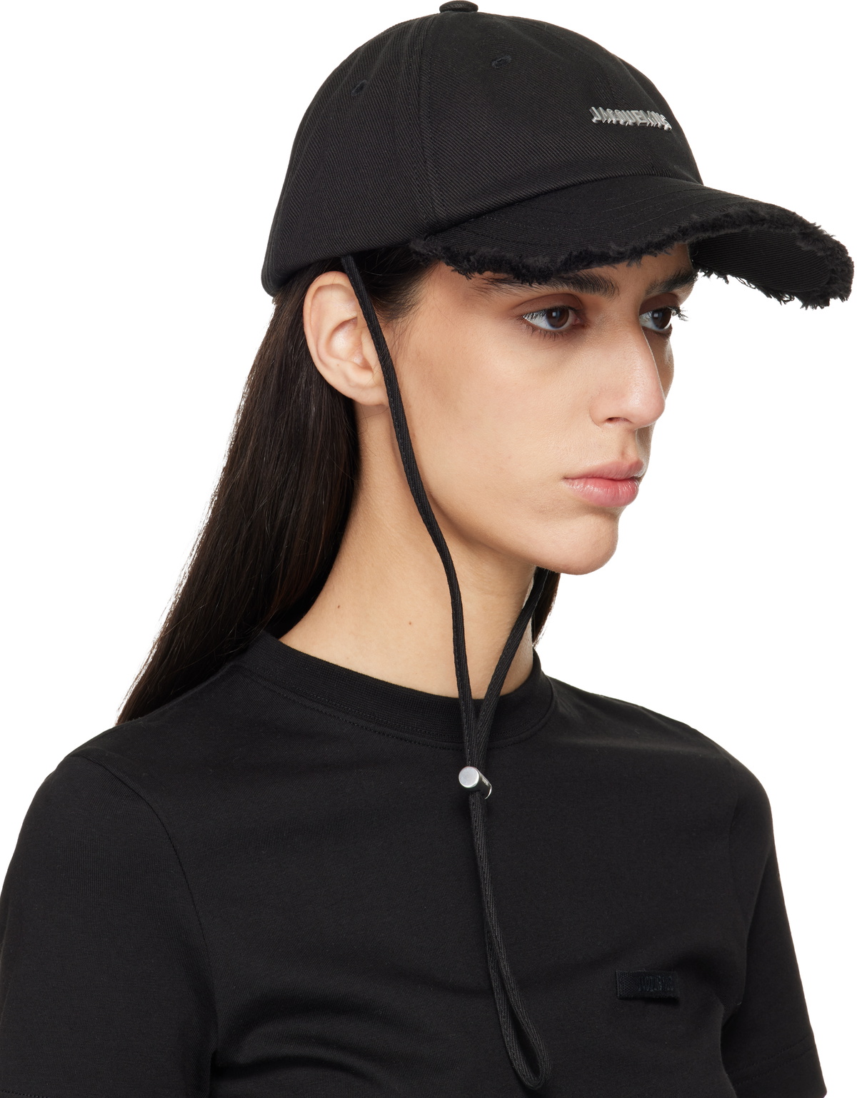 JACQUEMUS Black Les Classiques 'The Artichaut' Denim Cap Jacquemus