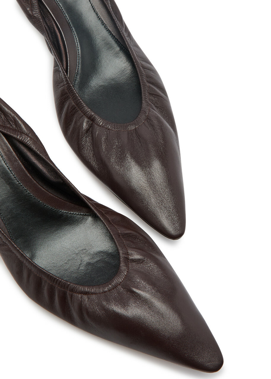 The Row Uxor 40 Leather Pumps The Row