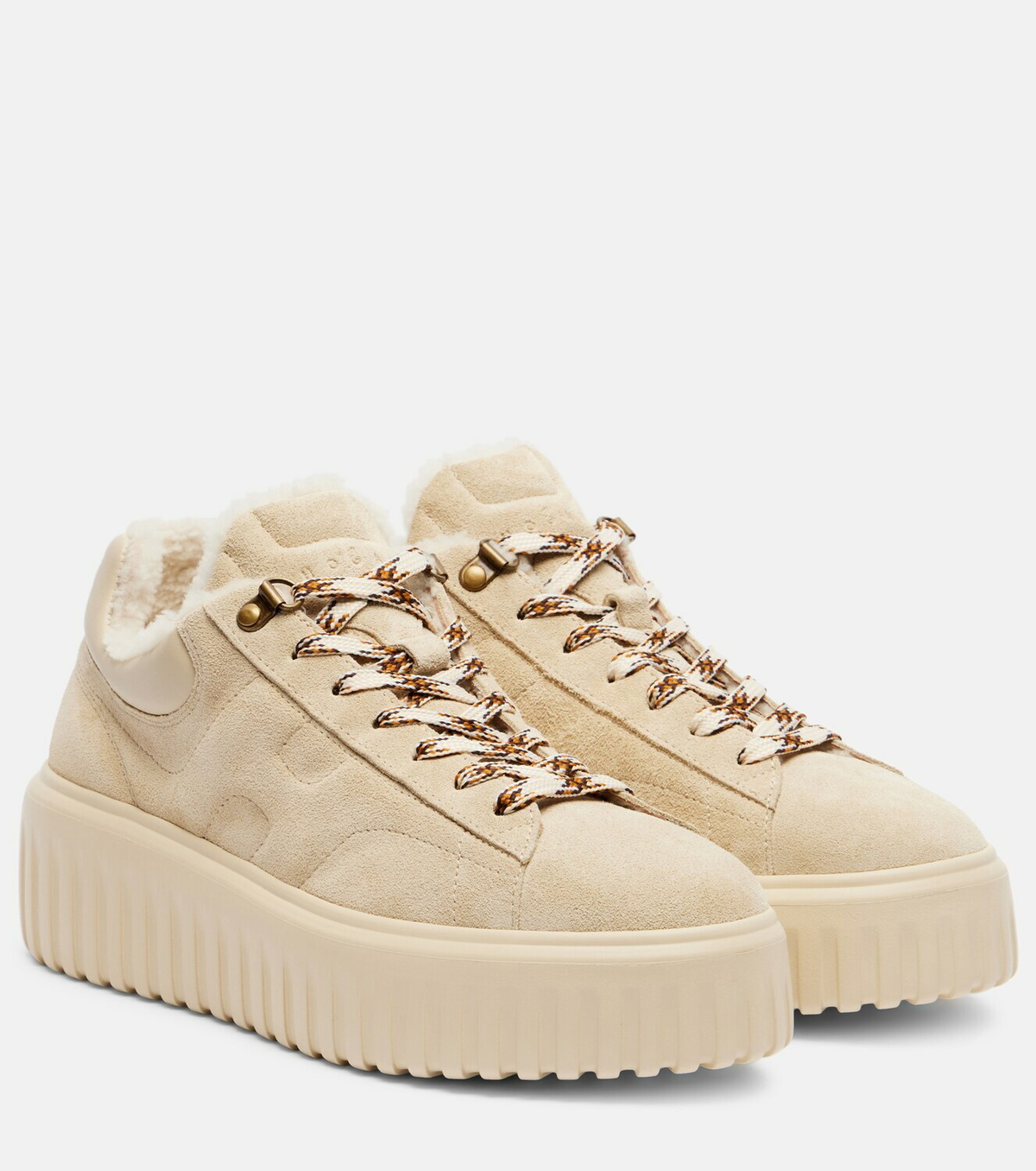 Hogan H-Stripes suede platform sneakers Hogan