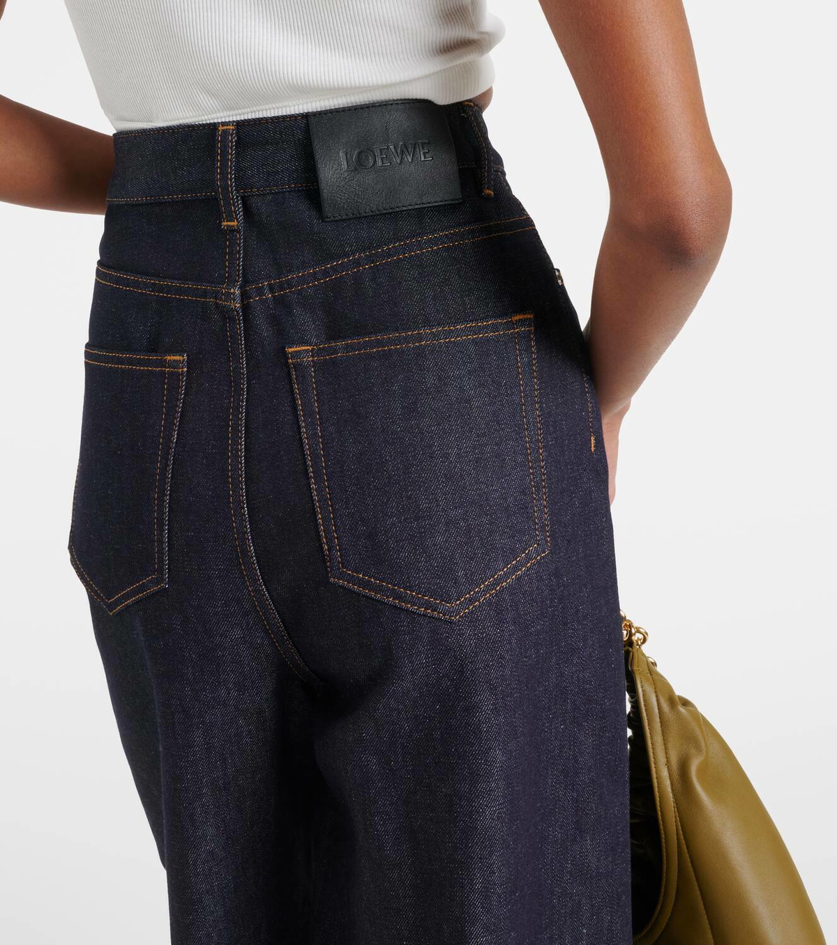 Loewe High-rise wide-leg jeans Loewe