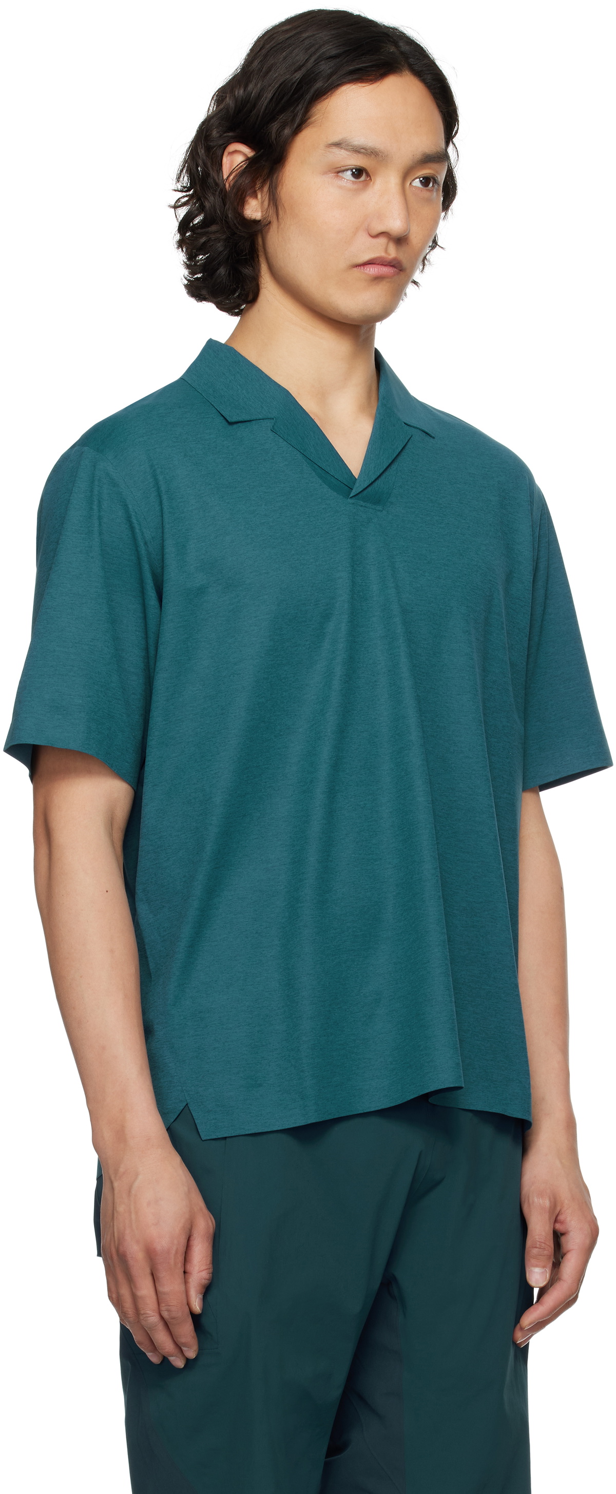 Veilance Blue Metron SS Polo Arc'teryx Veilance