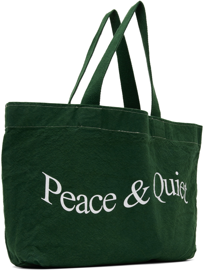 Museum of Peace & Quiet Green 'Peace & Quiet' Tote Museum of Peace and ...