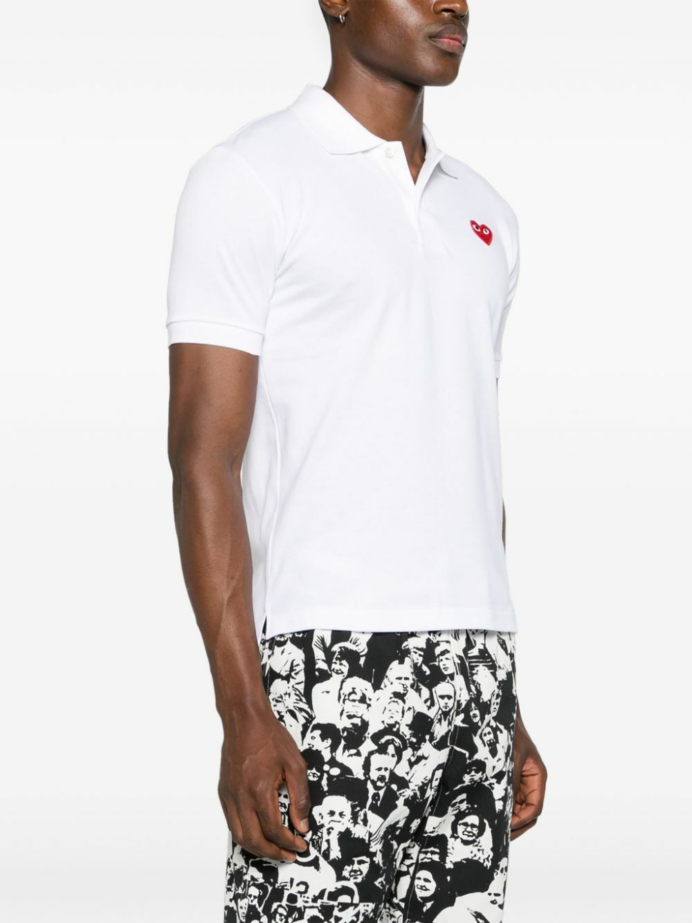 COMME DES GARCONS PLAY - Red Heart Cotton Polo Shirt Comme des Garcons Play