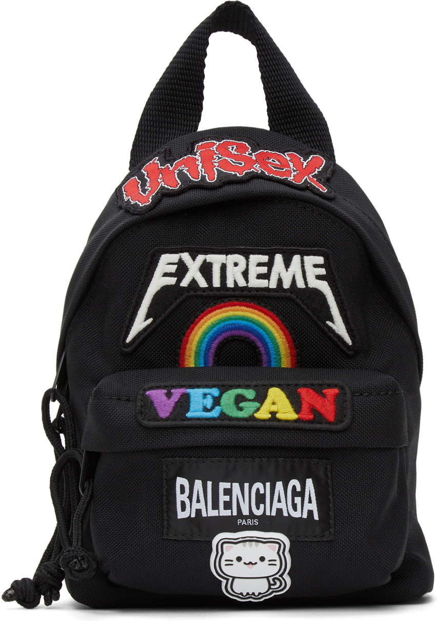 Balenciaga Black Mini Gamer Patch Backpack Balenciaga