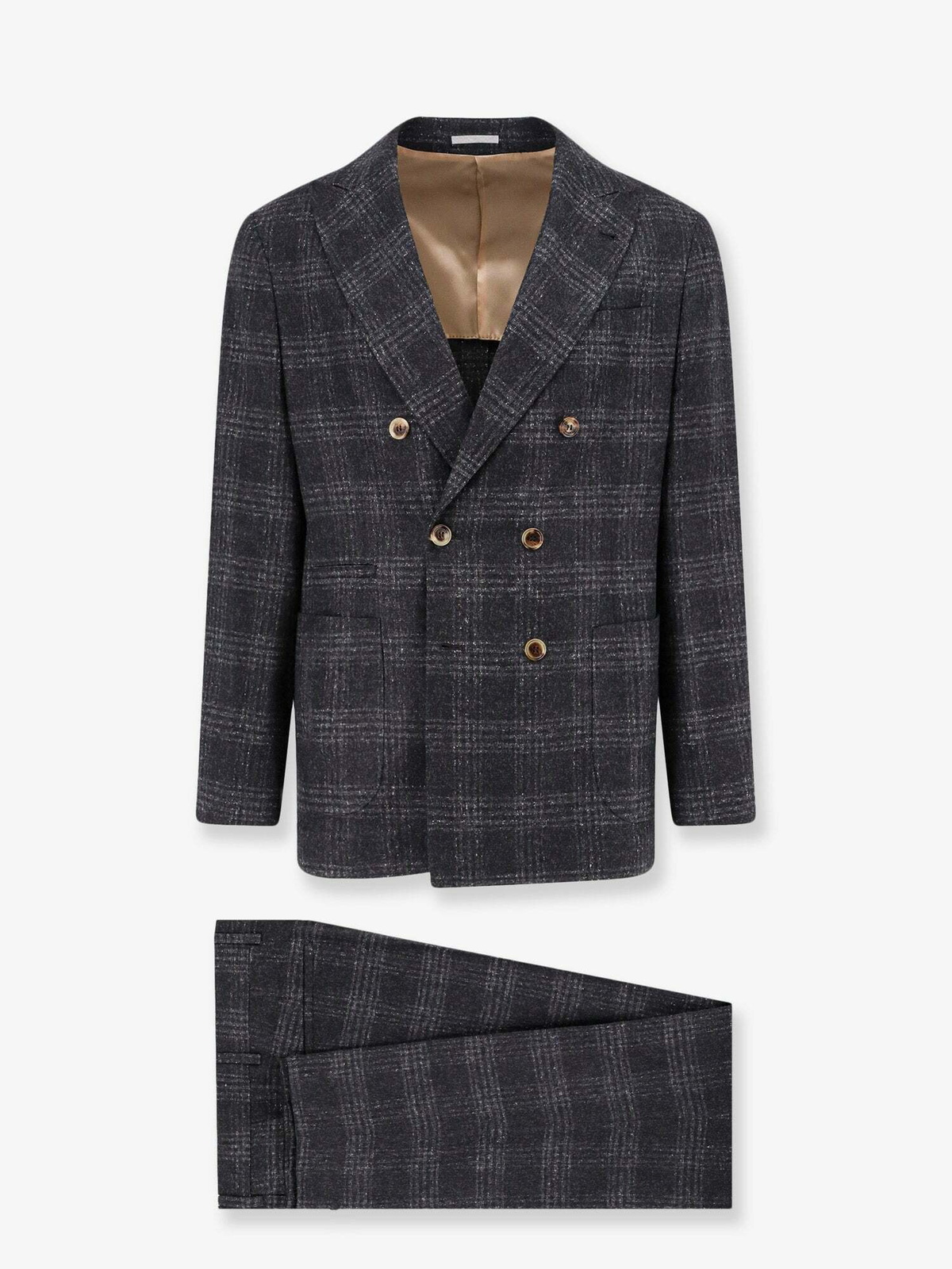 Brunello Cucinelli Suit Grey Mens Brunello Cucinelli