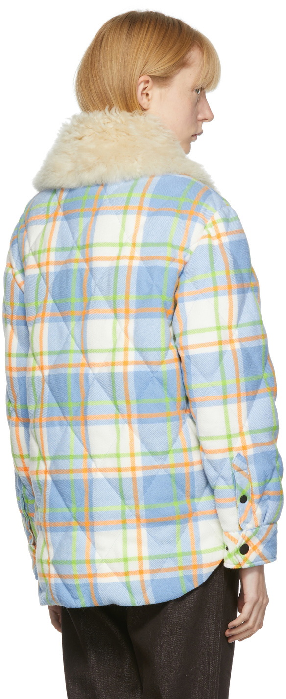 Moncler Grenoble Blue Check Curienne Jacket Moncler Grenoble