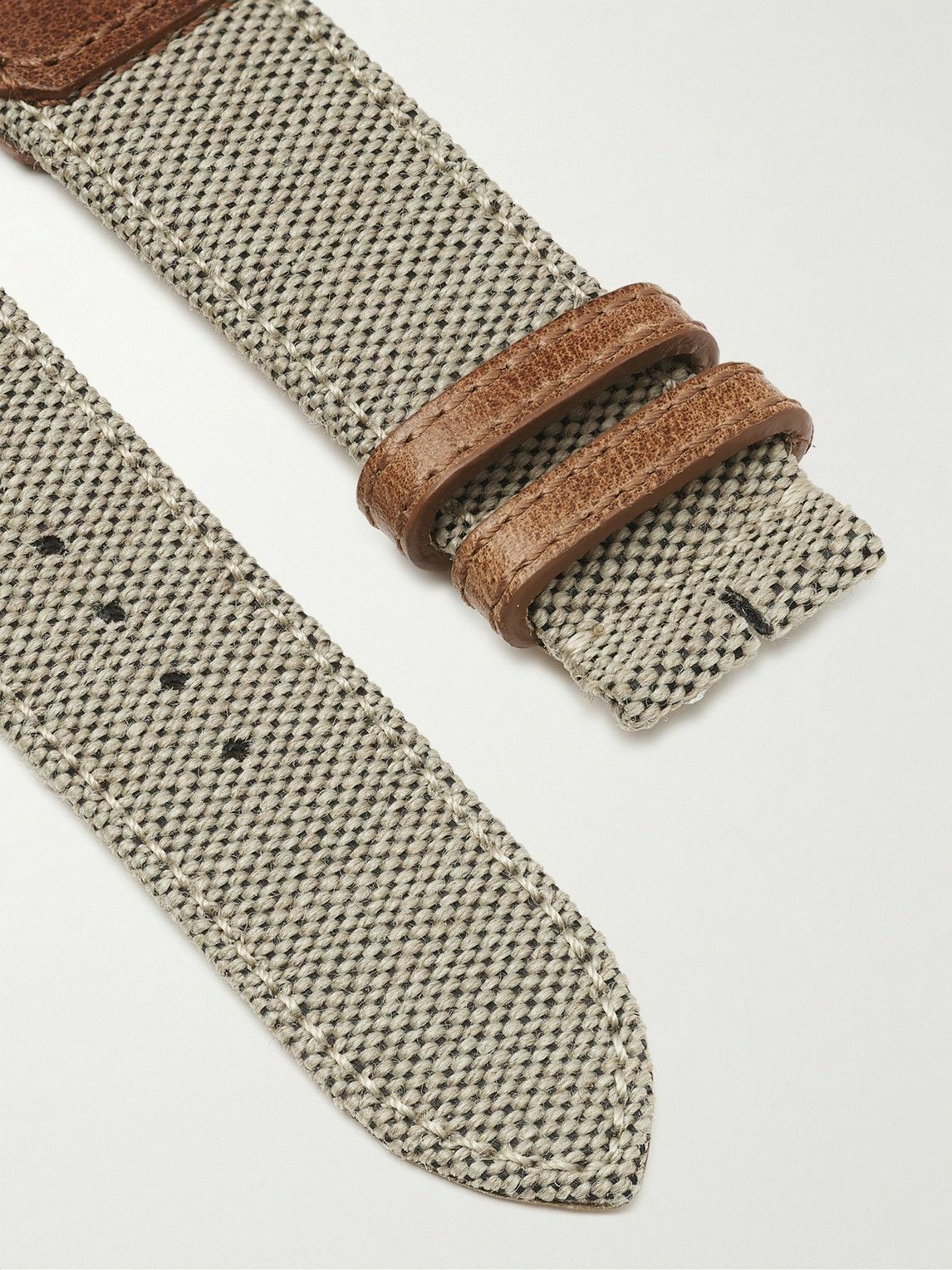 Jaeger-LeCoultre - Reverso Leather-Trimmed Canvas Watch Strap Jaeger ...