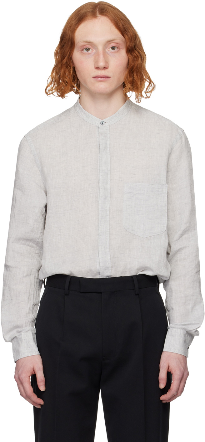 ZEGNA Gray Button Shirt Zegna