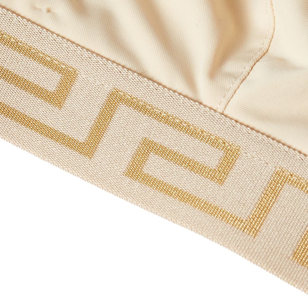 Versace Women's Greca Tonal Bra in Ivory Versace