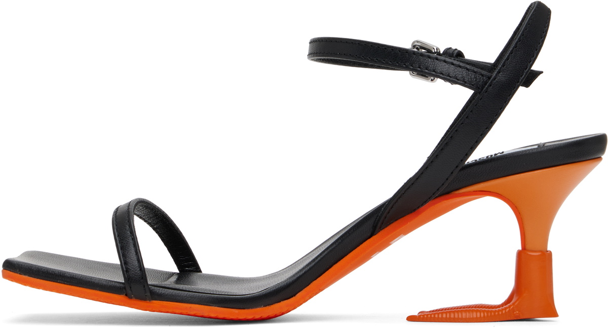 Moschino Black Duck Heeled Sandals Moschino