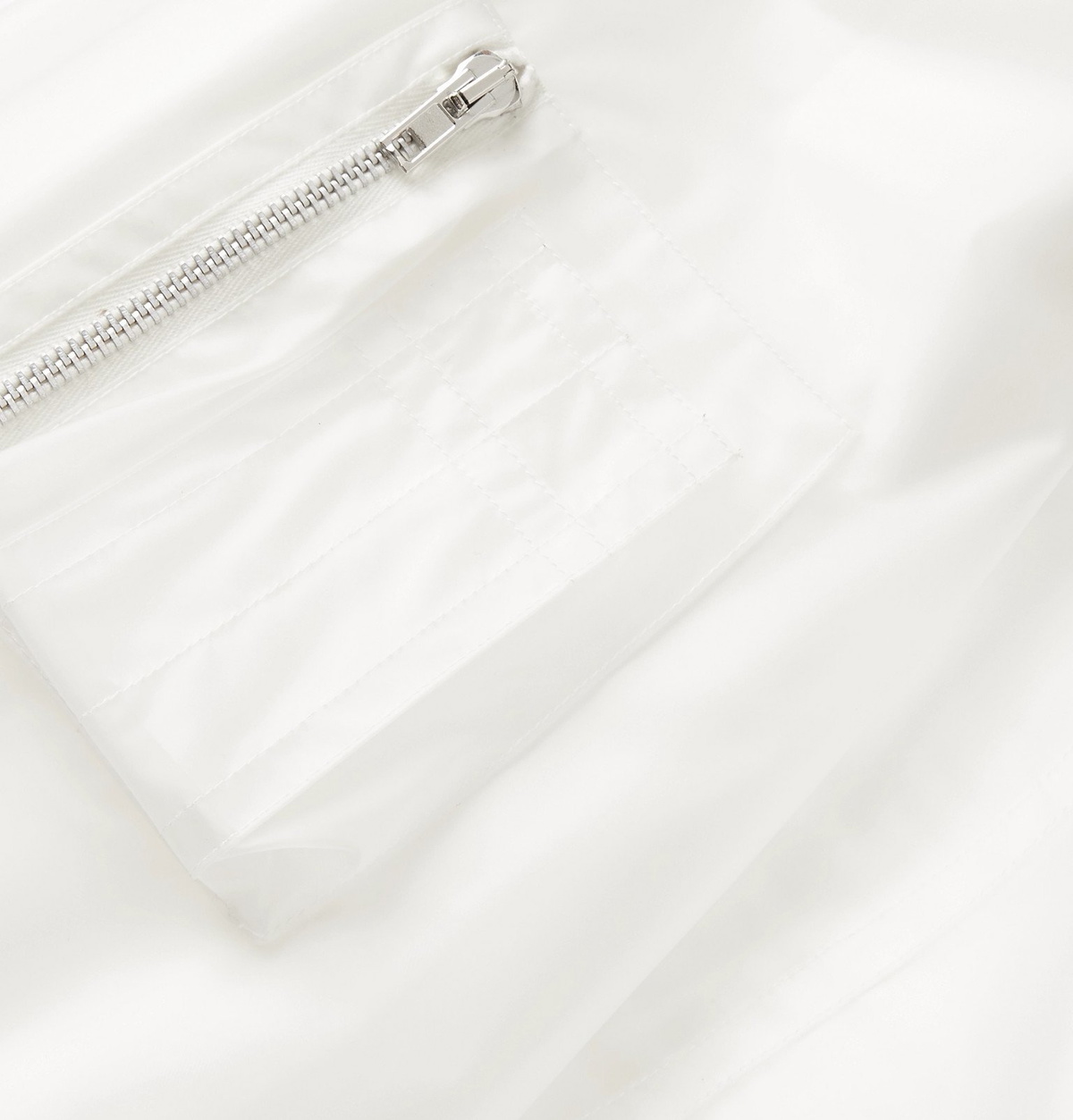 Helmut Lang - Layered Nylon and Voile Padded Bomber Jacket - White ...