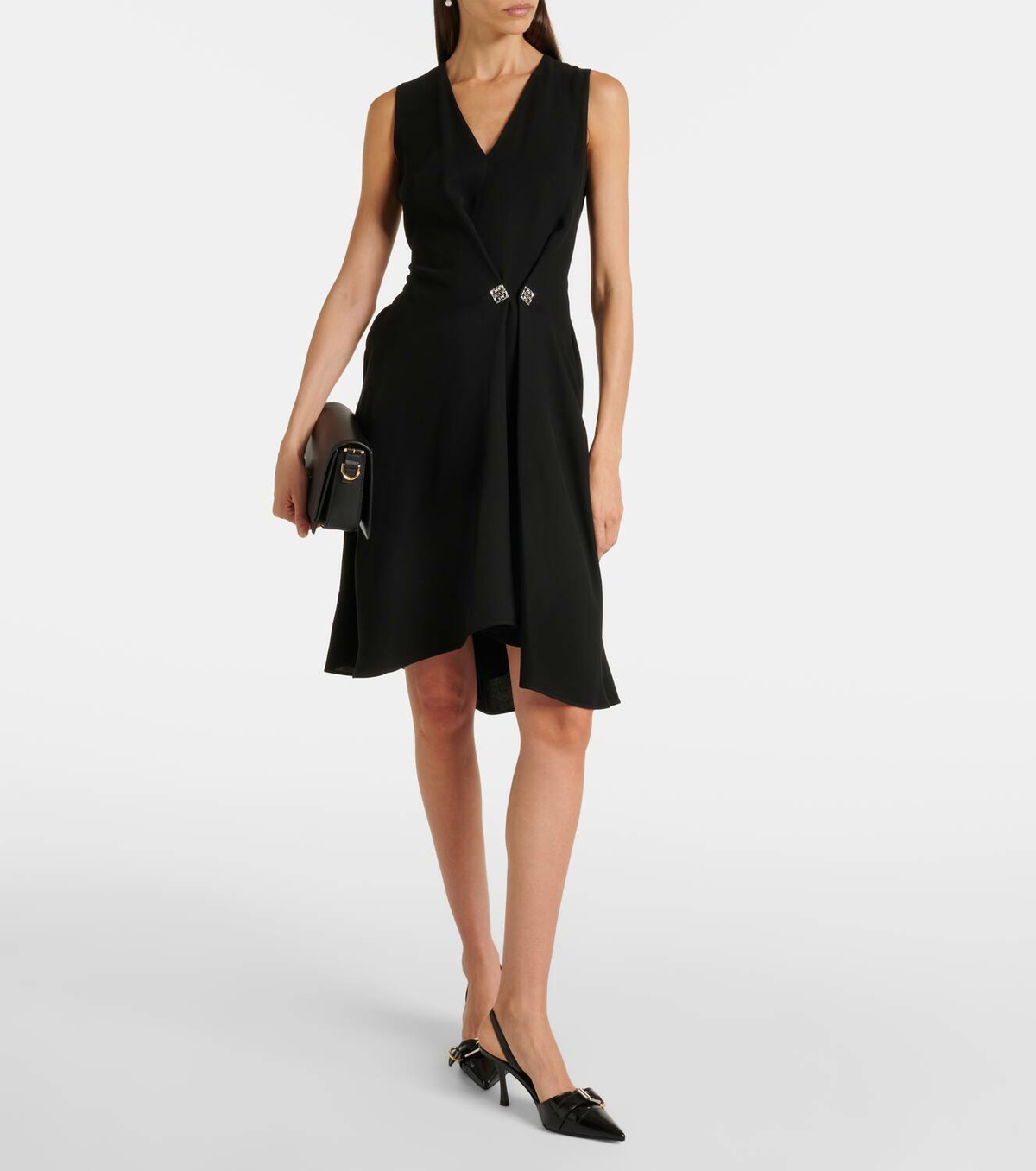 Givenchy Pleated crêpe midi dress Givenchy