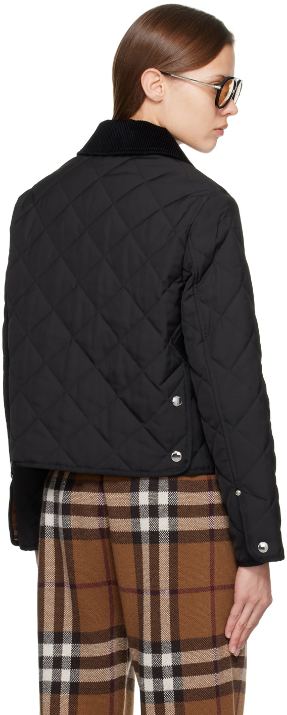 Burberry Black Quilted Jacket Burberry