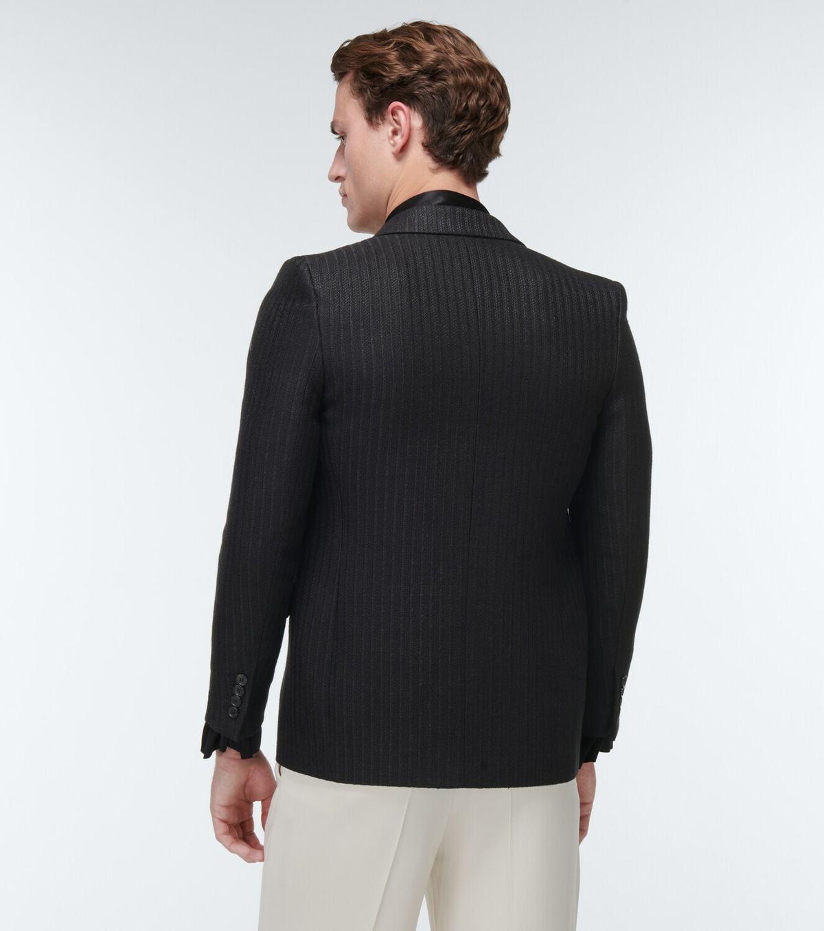 Saint Laurent Woven single-breasted blazer Saint Laurent