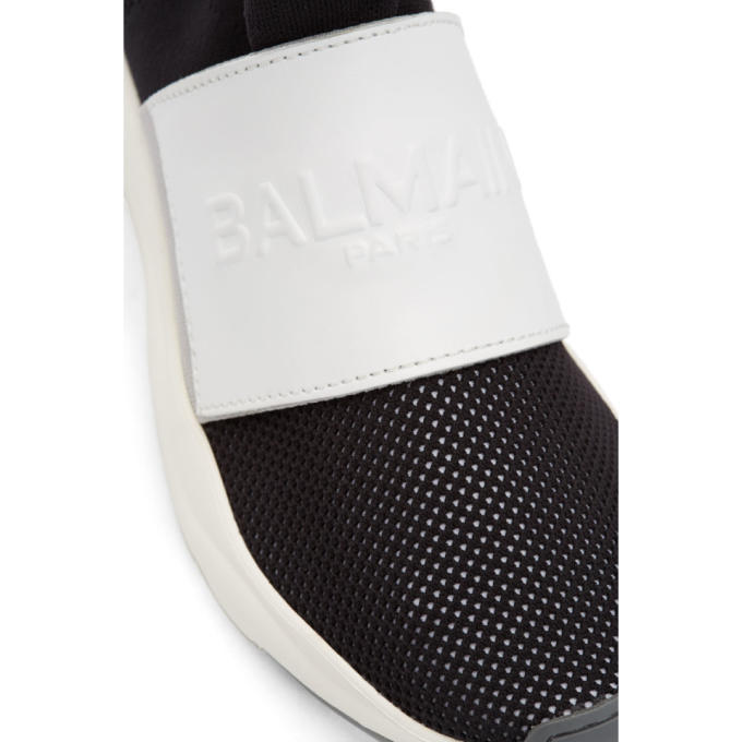 Balmain Black and White Cameron Sneakers Balmain