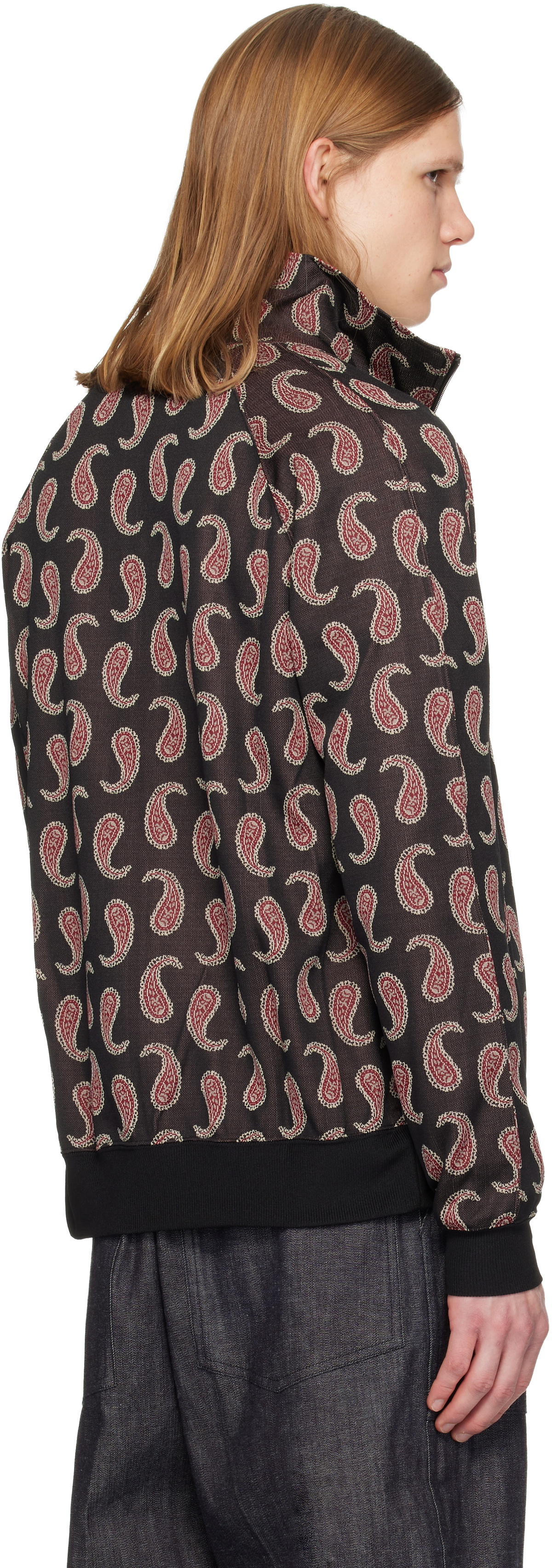 NEEDLES Black & Red Paisley Track Jacket Needles