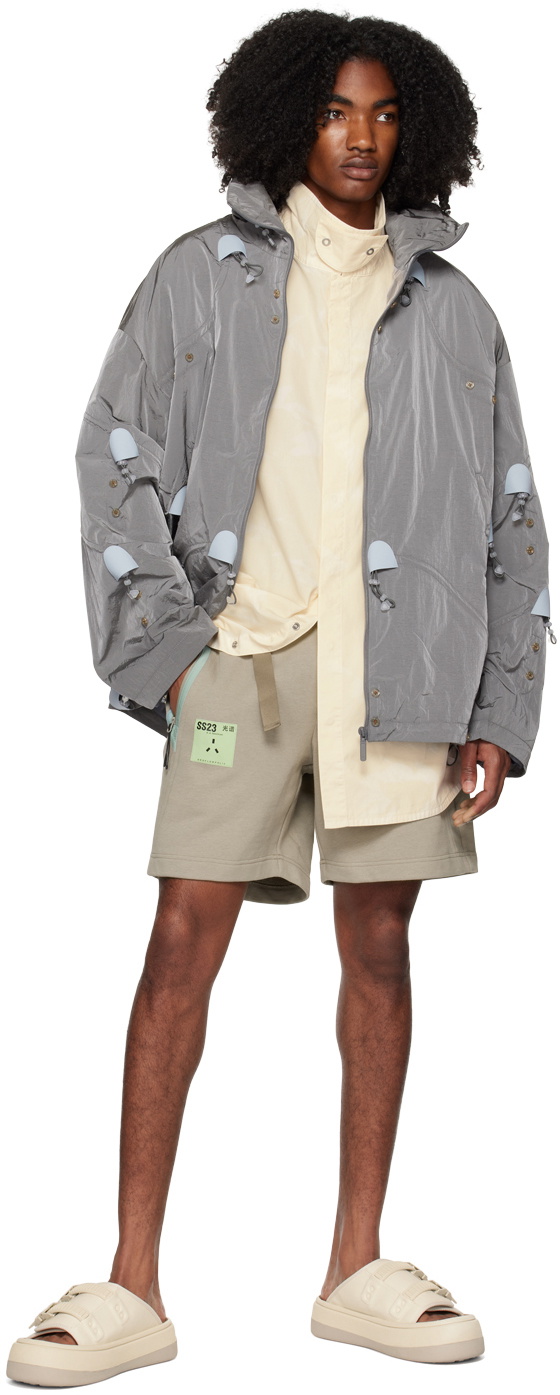 A. A. Spectrum Gray Pressure Jacket A. A. Spectrum