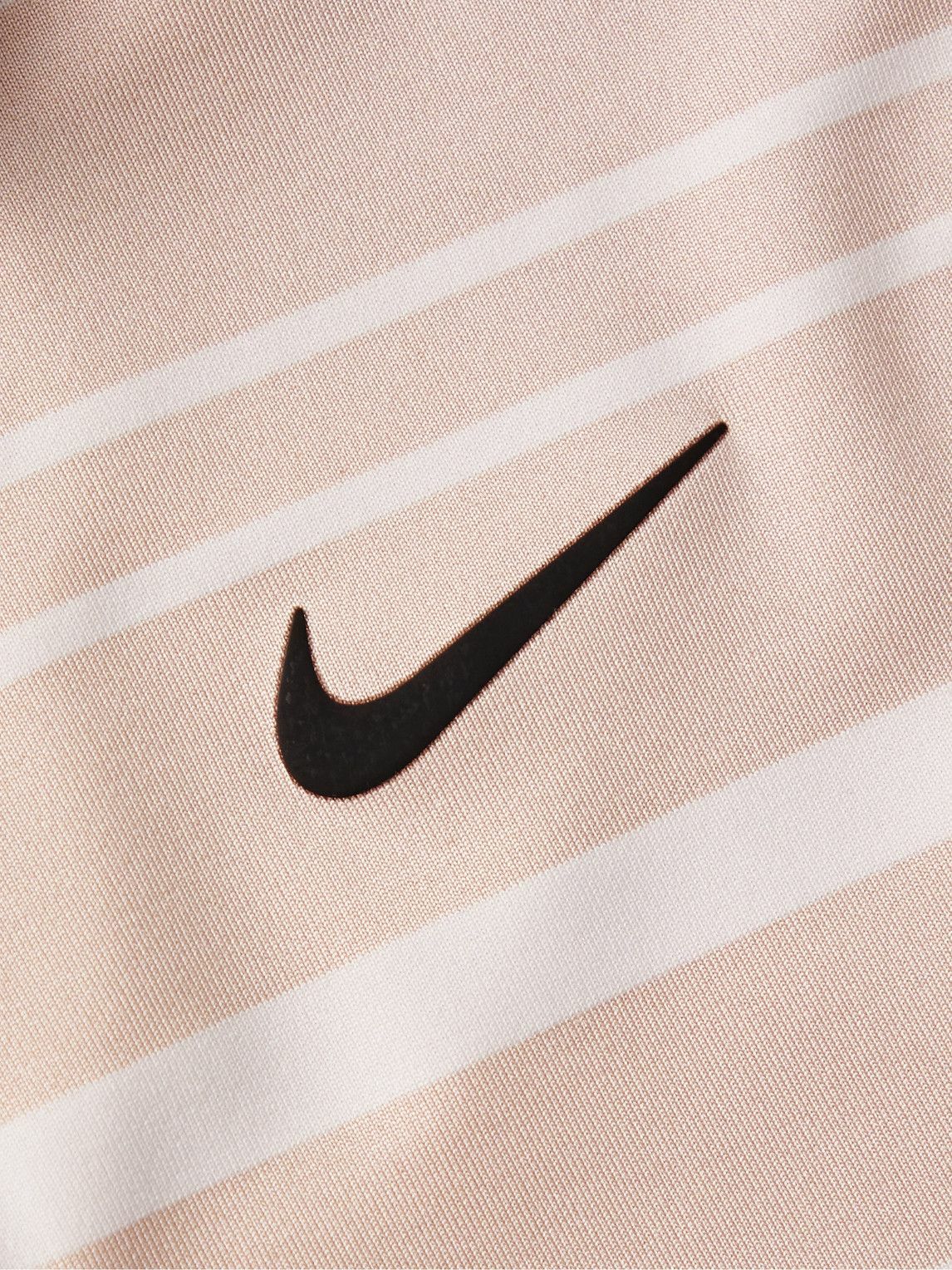 Nike Golf - Tour Striped Dri-FIT Golf Polo Shirt - Pink Nike Golf