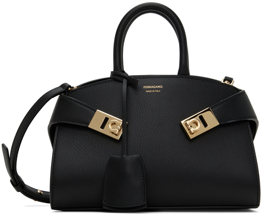 Ferragamo Black Mini Hug Bag Salvatore Ferragamo