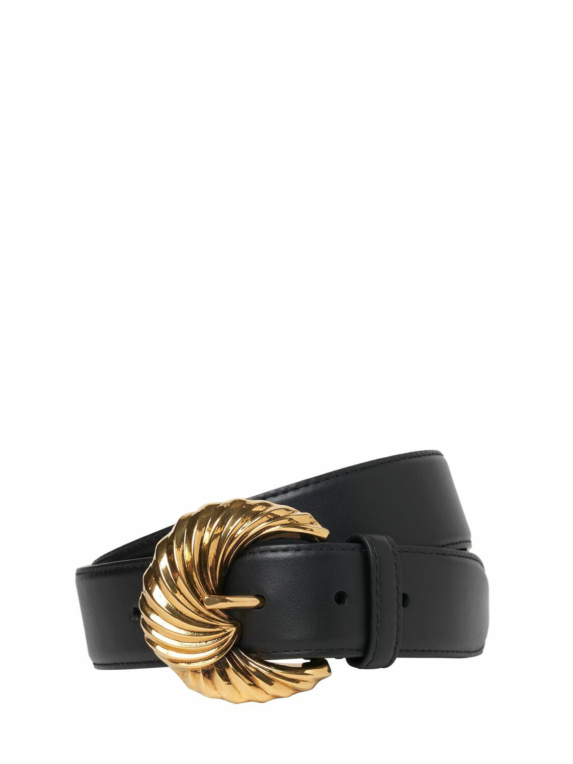 ETRO - Paisley Buckle Leather Belt Etro