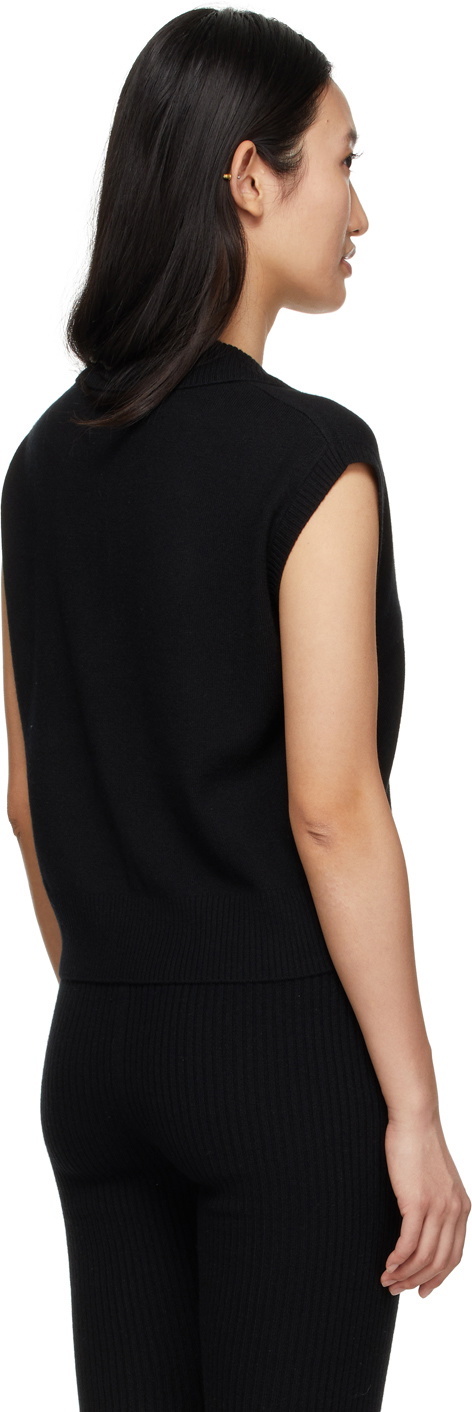 Loulou Studio Black Cashmere Pagan Polo Loulou Studio