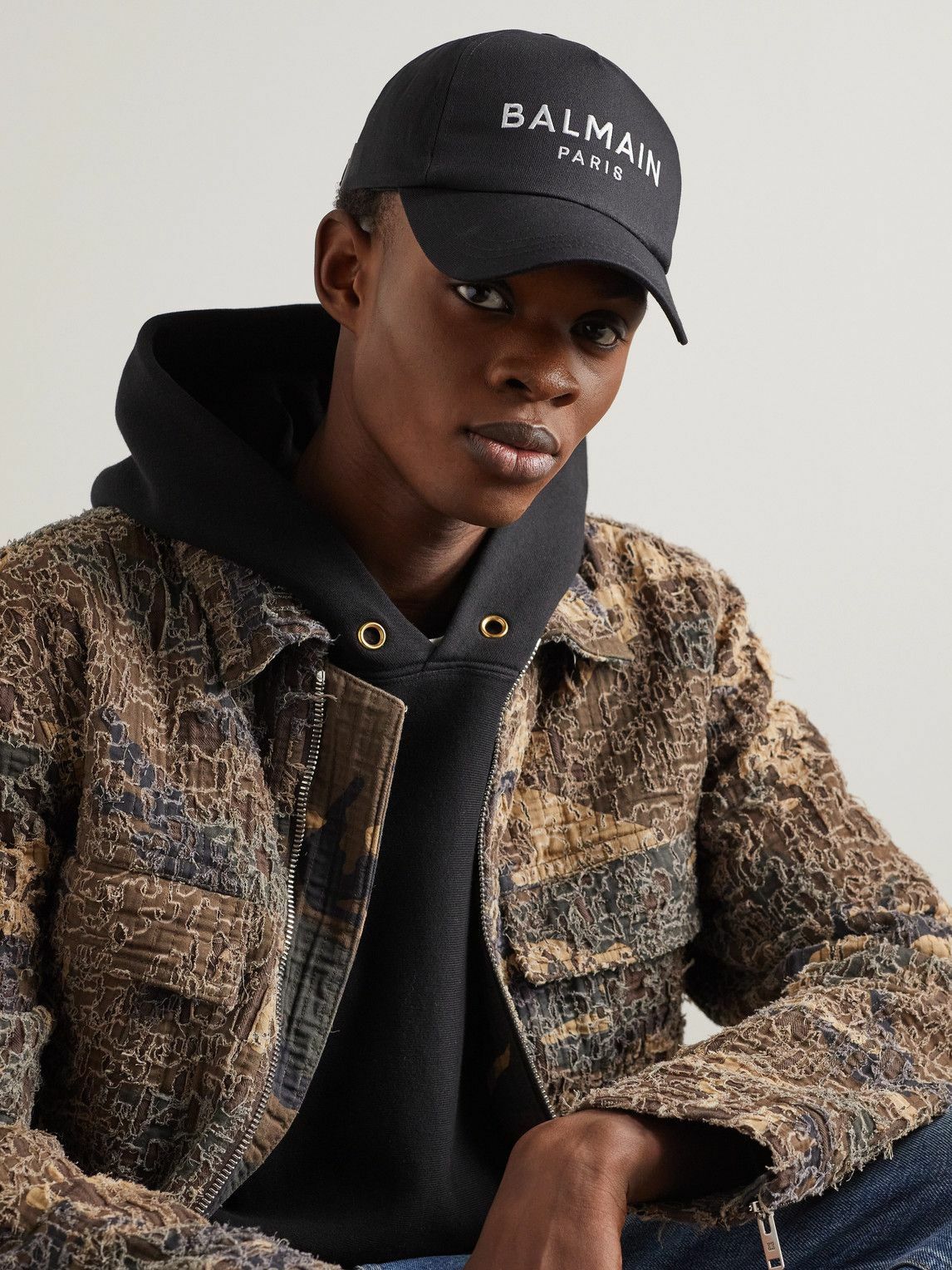 Balmain - Logo-Embroidered Canvas Baseball Cap Balmain