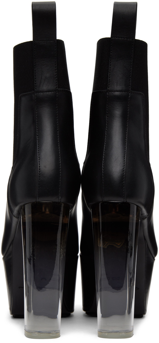 Rick Owens Black Minimal Grill Boots Rick Owens