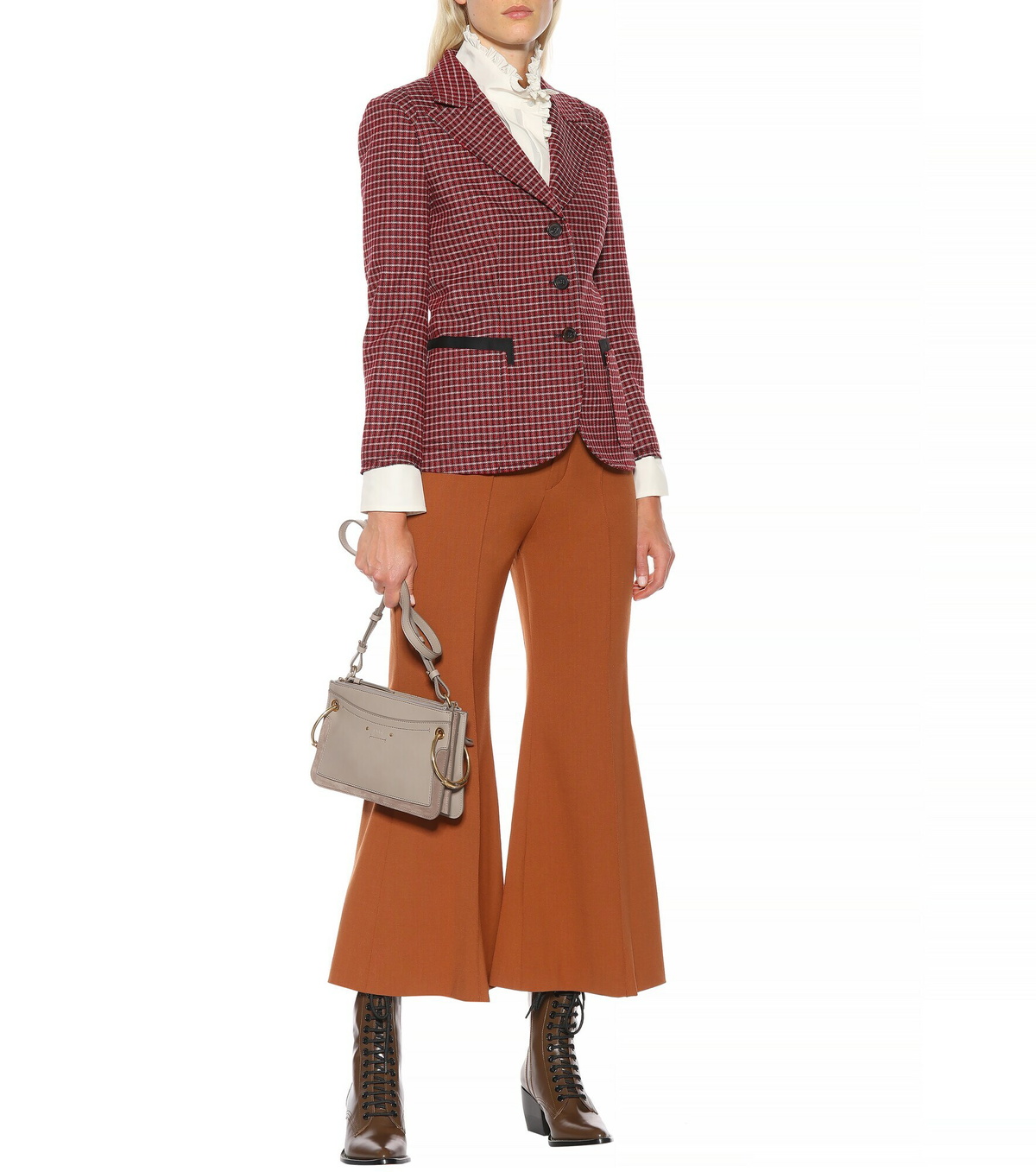 Chloe - Stretch-wool flared pants Chloe