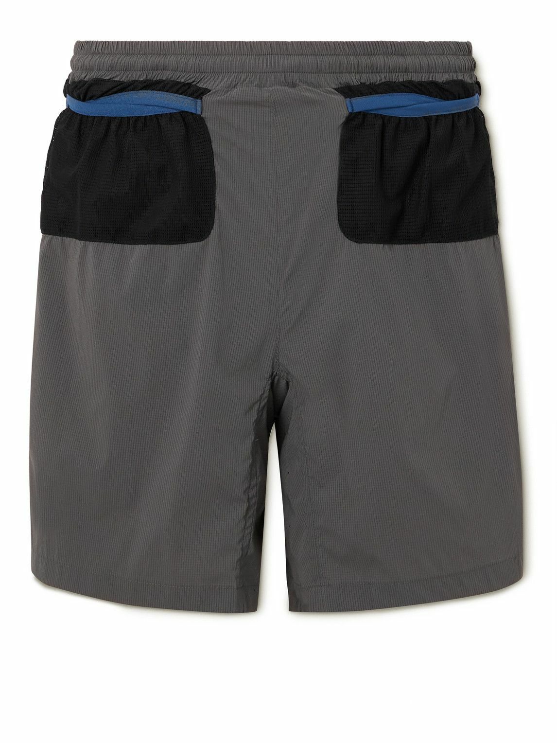 CAYL - Straight-Leg Logo-Print Ripstop and Mesh Shorts - Gray CAYL