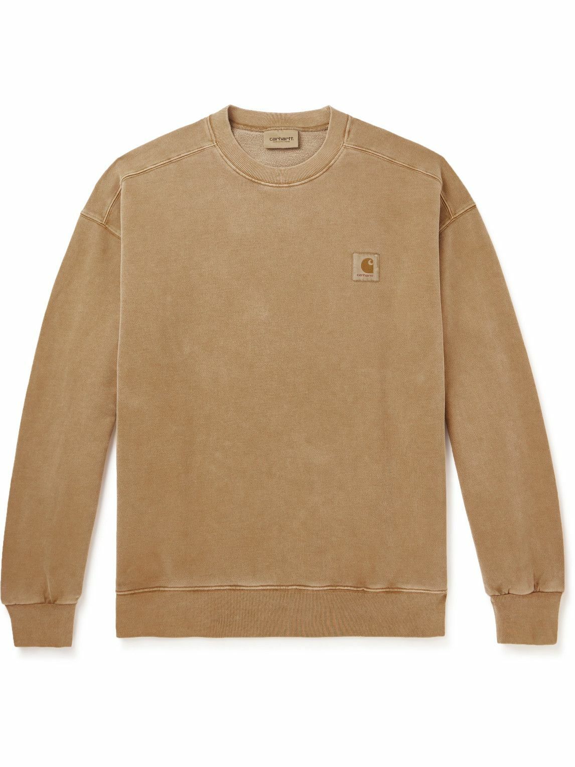 Carhartt WIP - Vista Logo-Appliquéd Cotton-Jersey Sweatshirt - Brown ...