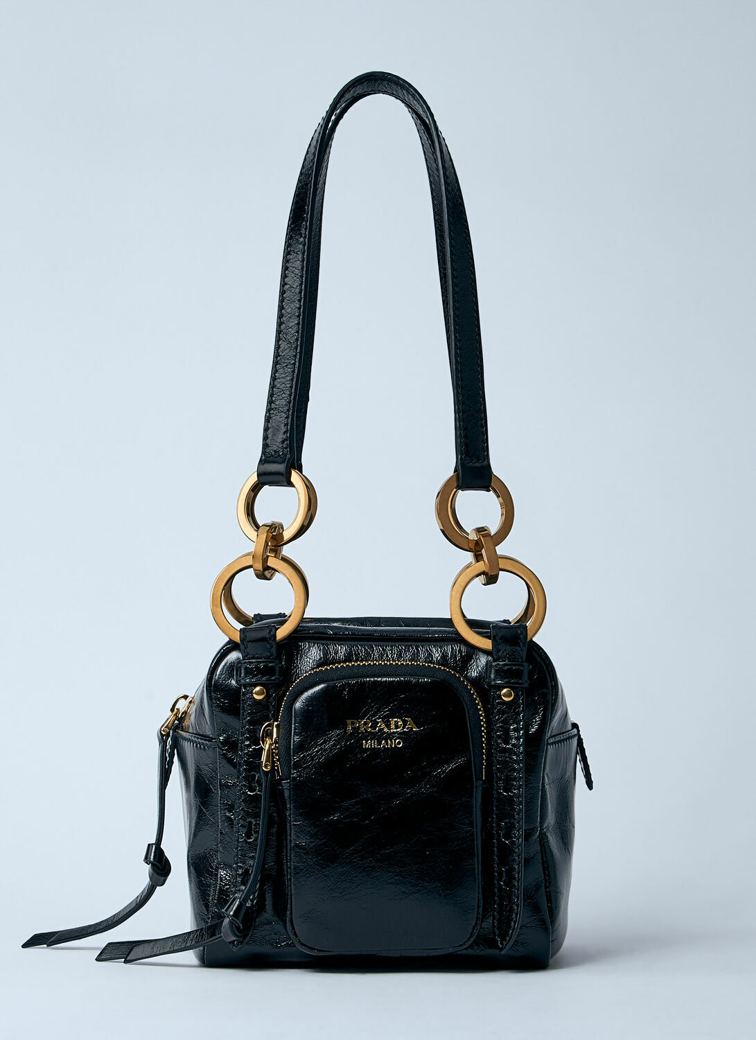 Prada Mini Dangle Leather Handbag Prada