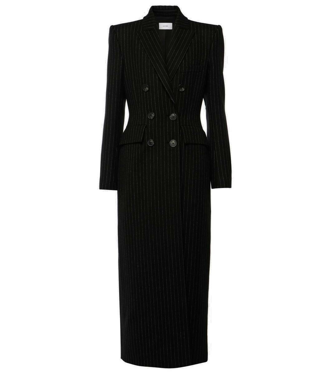 Alex Perry Pinstripe wool-blend coat Alex Perry