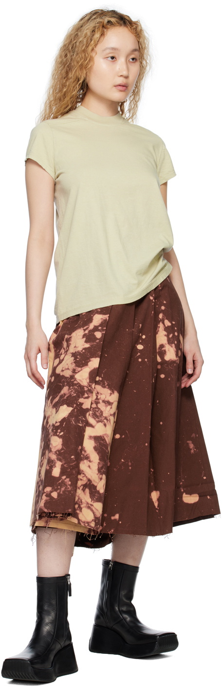 Song for the Mute Brown Pleated Midi Skirt Song for the Mute