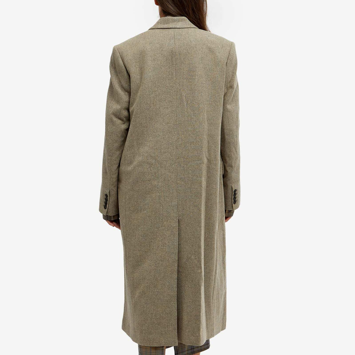 Low Classic Women's Double Long Coat in Beige Low Classic