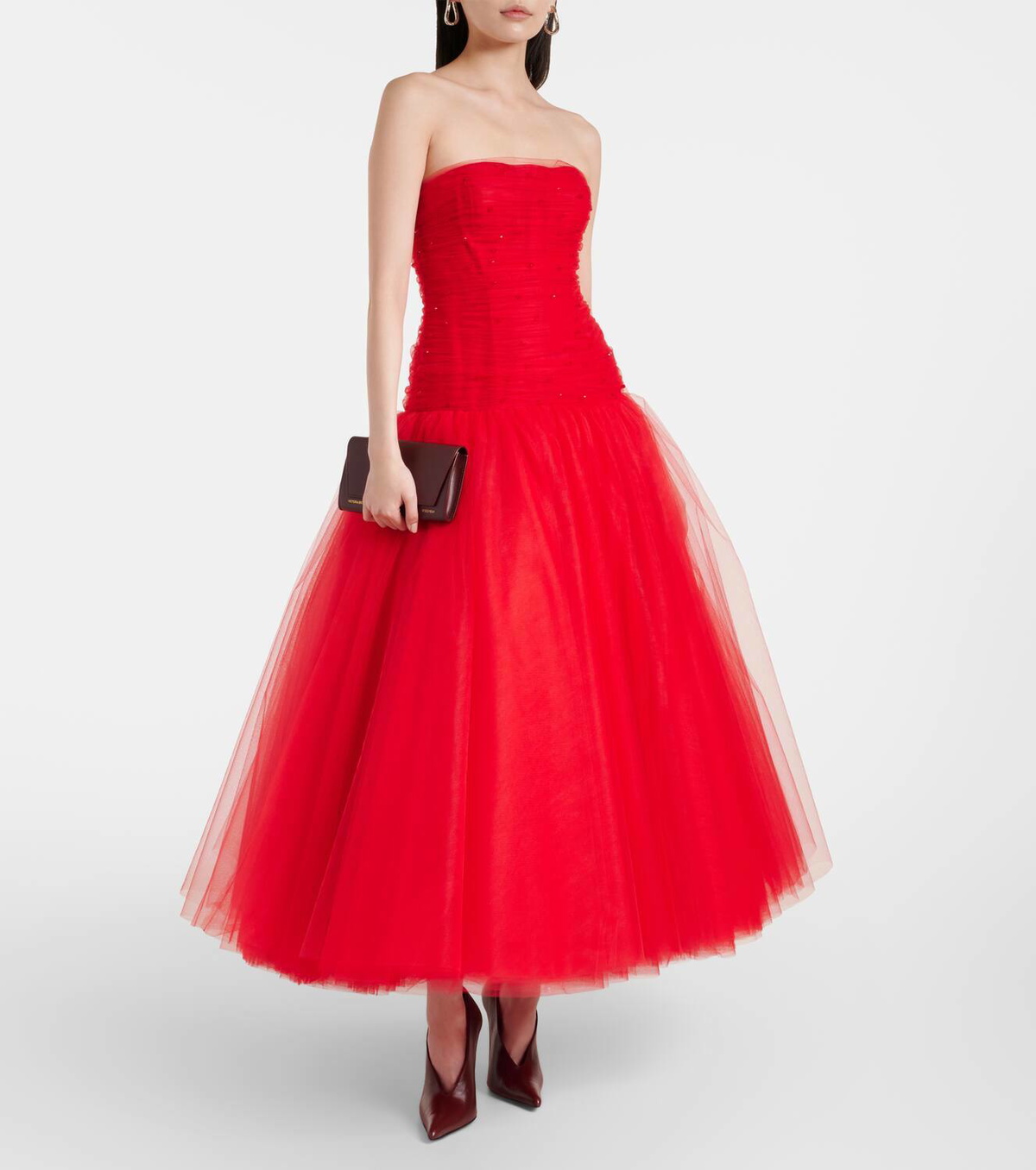 Carolina Herrera Embellished strapless tulle gown Carolina Herrera