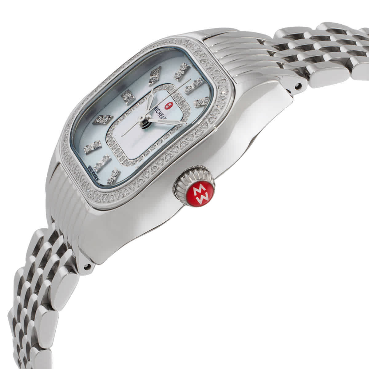 Michele MICHELE MEGGIE Diamond Mother of Pearl Dial Ladies Watch ...