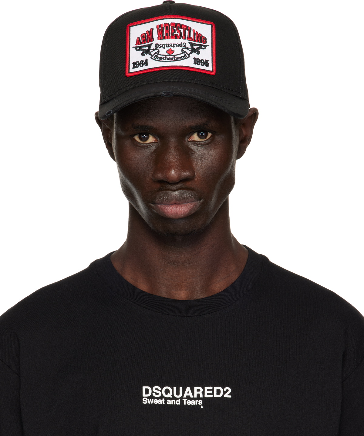 Dsquared2 Black Boxeur Baseball Cap Dsquared2