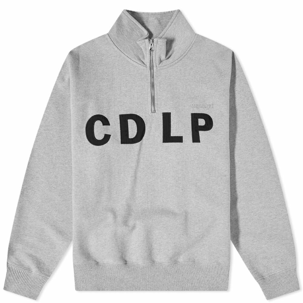 CDLP Men's Mobilité Heavyweight Terry Half Zip in Grey Melange CDLP