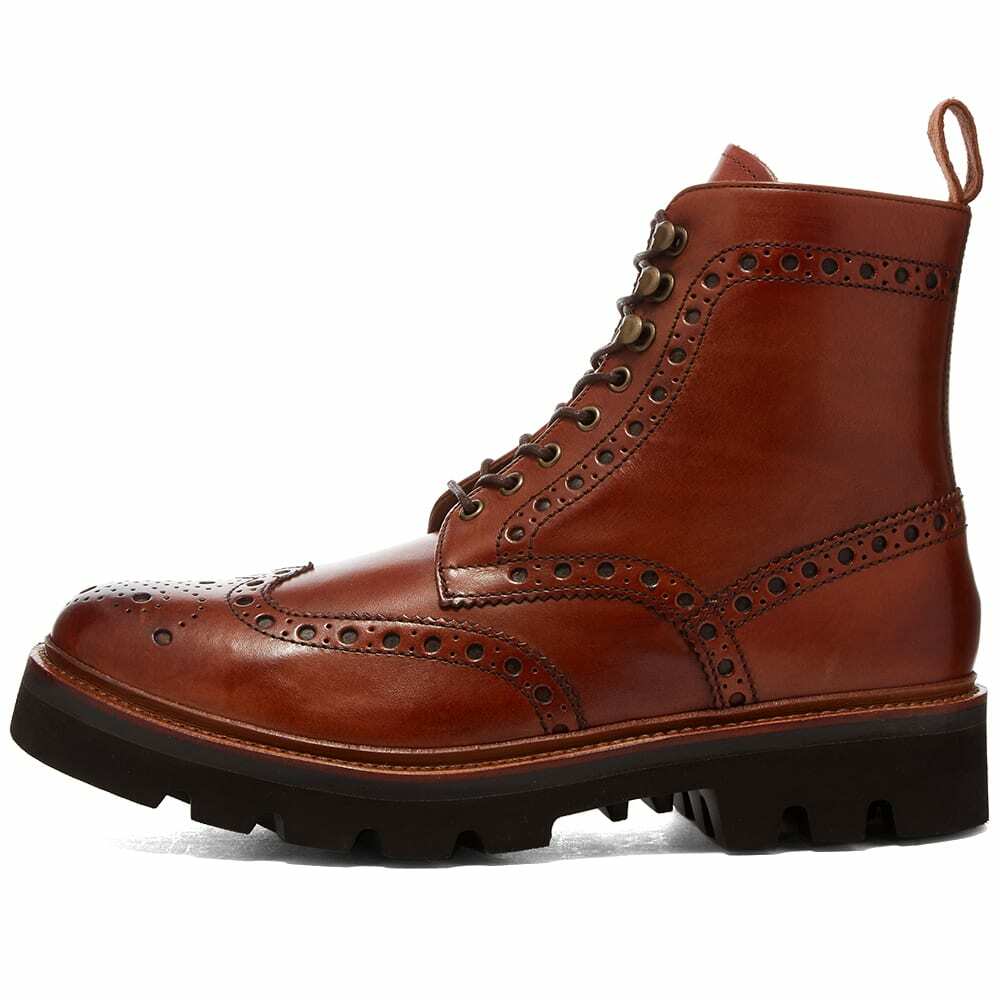 Grenson Men's Fred Lug Boot in Tan Grenson