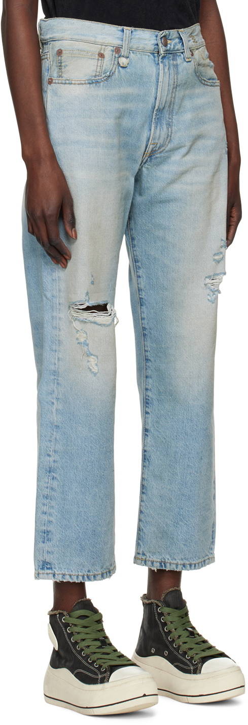 R13 Blue Boyfriend Jeans R13