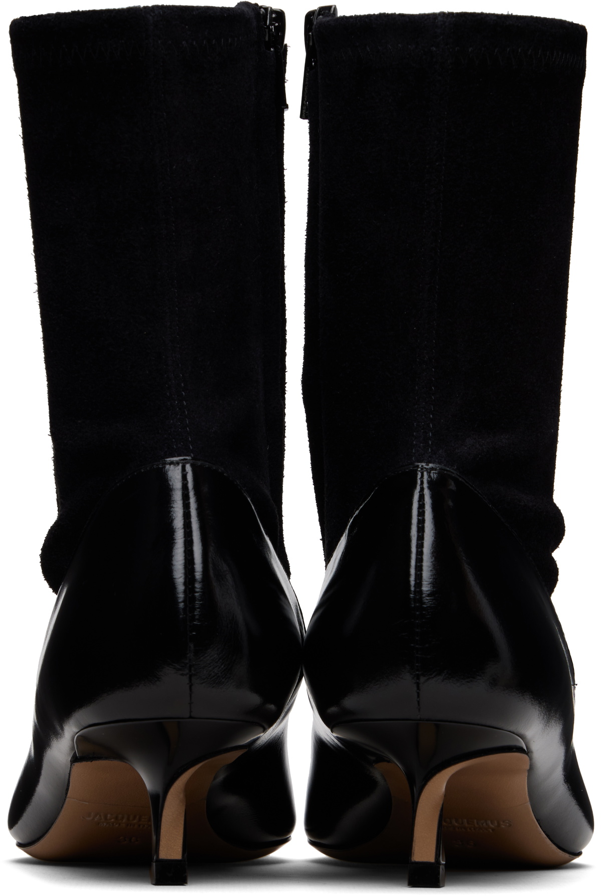 JACQUEMUS Black 'The Tourni pumped ankle' Boots Jacquemus